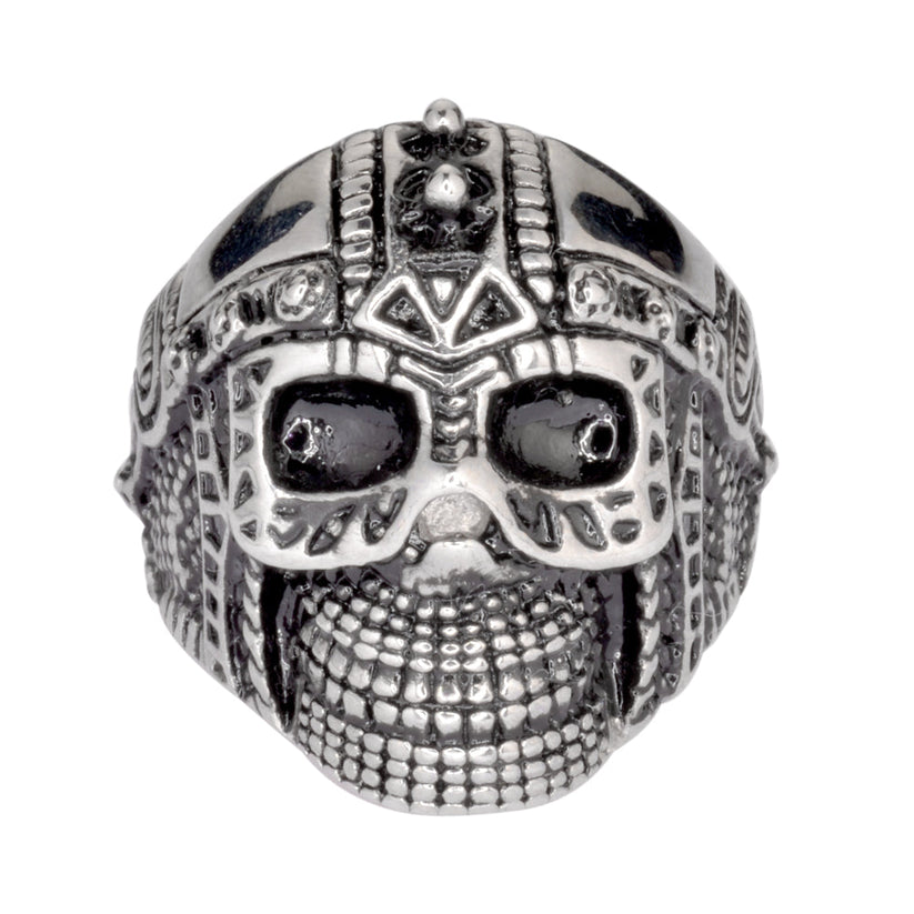 SK1022 Gents Cyborg Spike Skull Ring Stainless Steel Motorcycle Biker ...