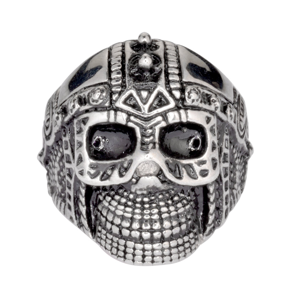 SK1022 Gents Cyborg Spike Skull Ring Stainless Steel Motorcycle Biker ...