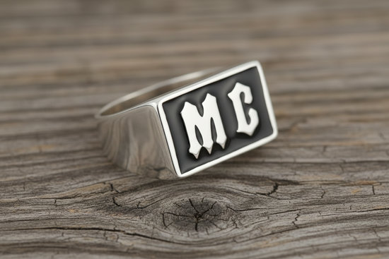 SK1061 Gents MC Ring Stainless Steel Motorcycle Jewelry – Heavy Metal ...