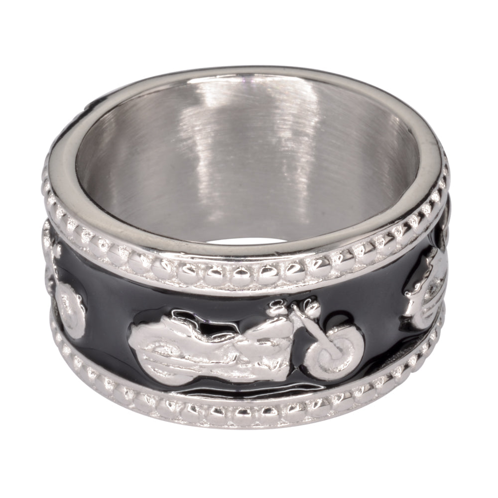 SK1727 Motorcycle Bike Ring Stainless Steel Ladies Motorcycle Biker Je ...