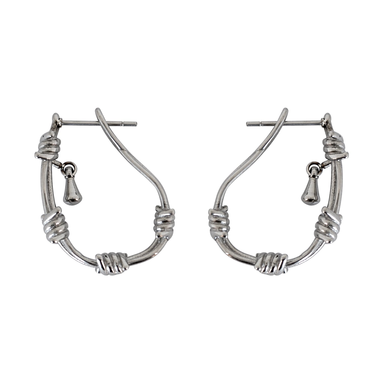 SK2038 Motorcycle Barbed Wire Small Earrings Stainless Steel Motorcycl ...