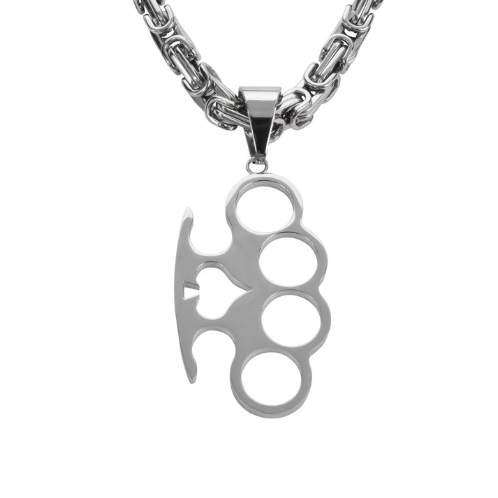SK1432 Ace Knuckles Pendant with Chain – Heavy Metal Jewelry